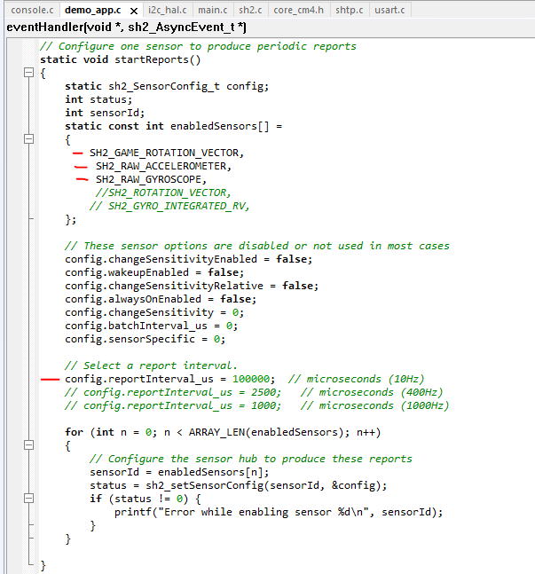 Synchronization · Issue #3 · ceva-dsp/sh2-demo-nucleo · GitHub