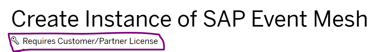 Create Instance of SAP Event Mesh · Issue #295 · SAP-archive/Issues · GitHub