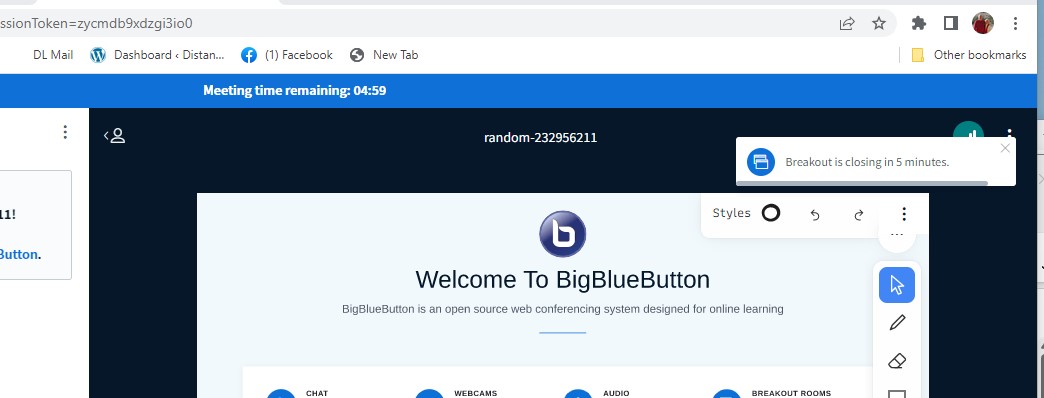 2.6 RC1 Meeting closing toast refers to main meeting as Breakout · Issue #16594 · bigbluebutton ...