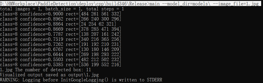 C++部署PaddleDetection输出路径出错？ · Issue #7185 · PaddlePaddle/PaddleDetection · GitHub