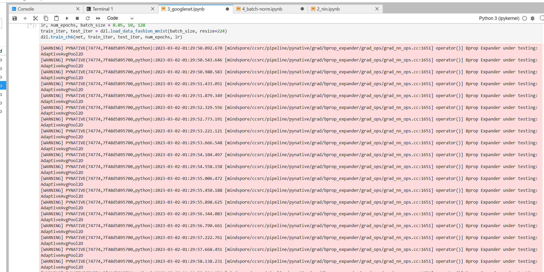 hapter_07：3_googlenet.ipynb、5_resnet.ipynb（警告太多） · Issue #42 · mindspore-courses/d2l-mindspore ...