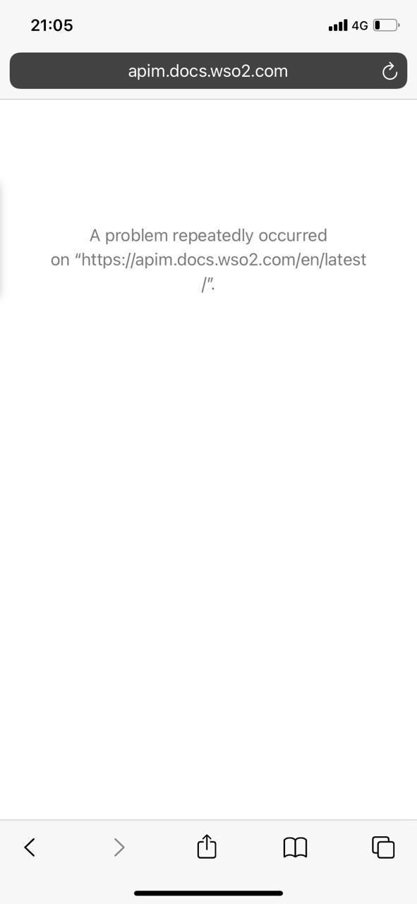 APIM Documents not loading via mobile (redirect issues) · Issue #4354 · wso2/docs-apim · GitHub