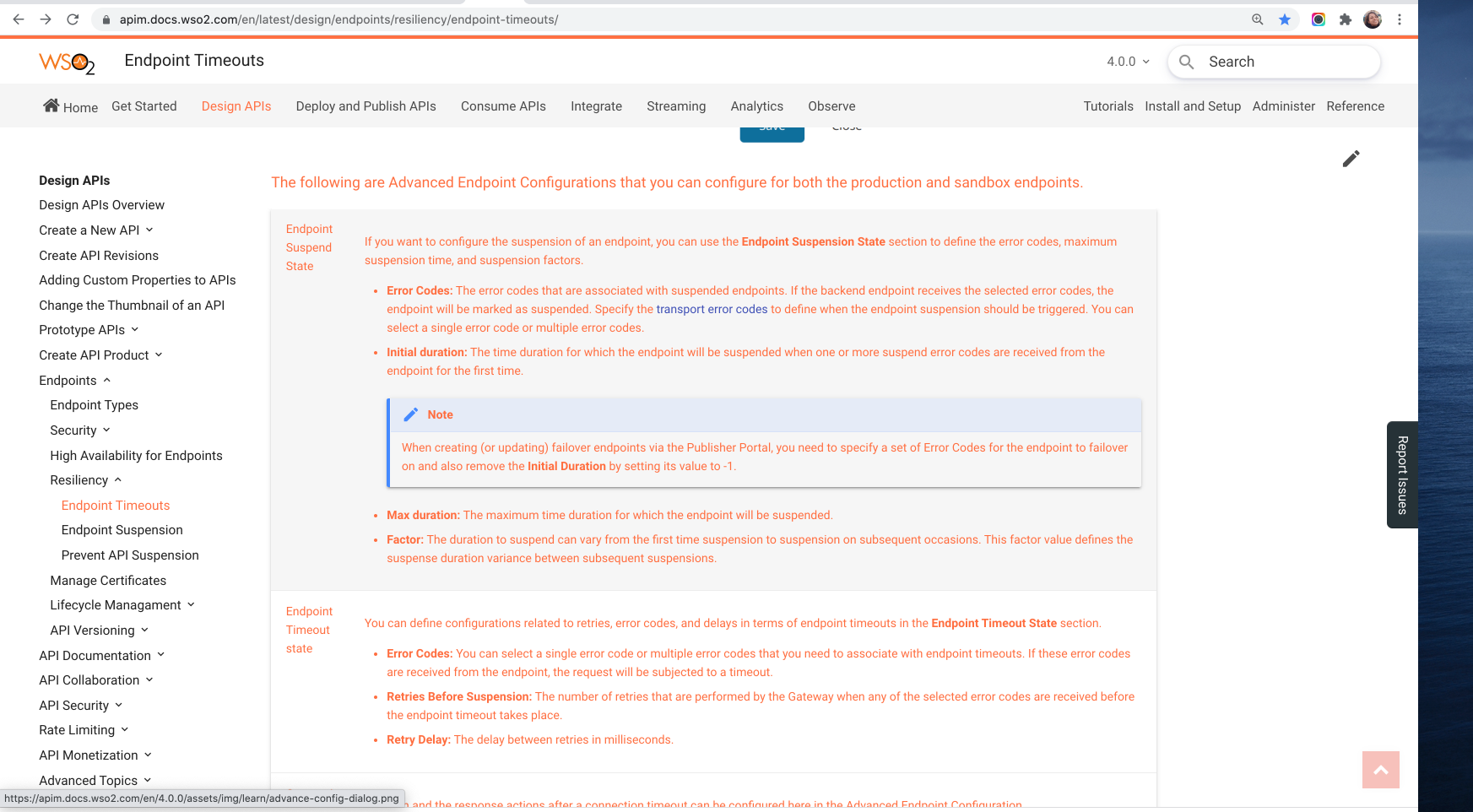 Formatting issue in Endpoint Timeouts pg · Issue #5000 · wso2/docs-apim · GitHub