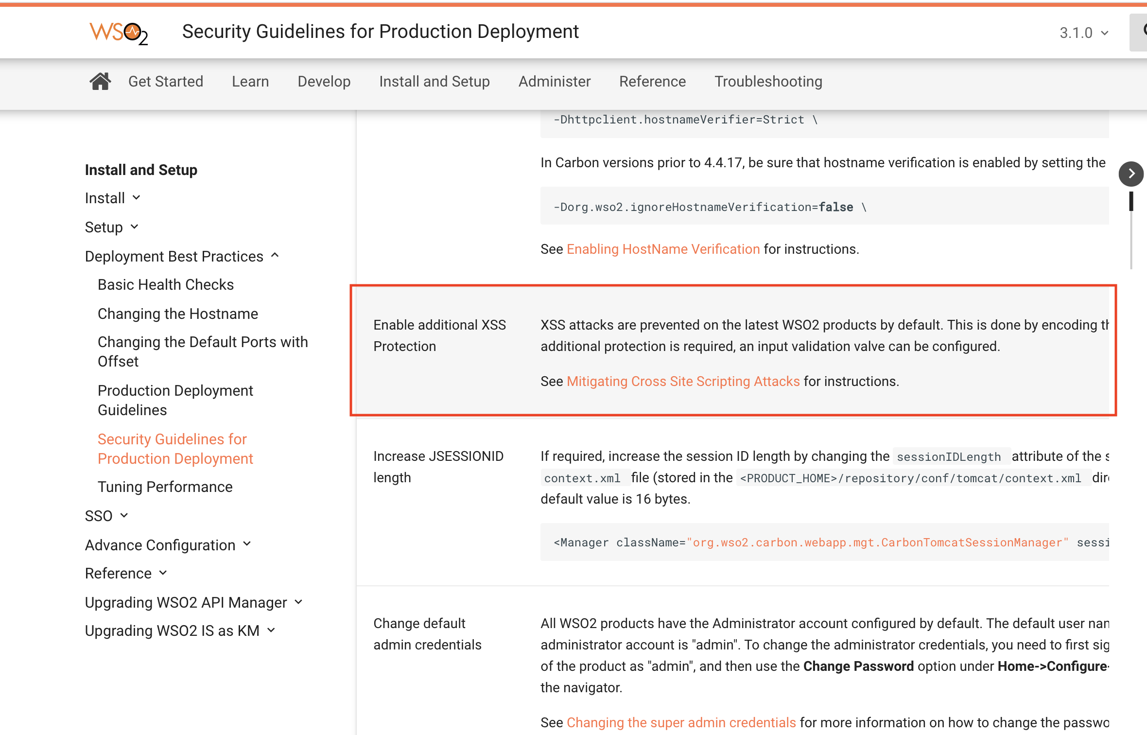 Fix broken links in Production Security Guidelines · Issue #1181 · wso2/docs-apim · GitHub