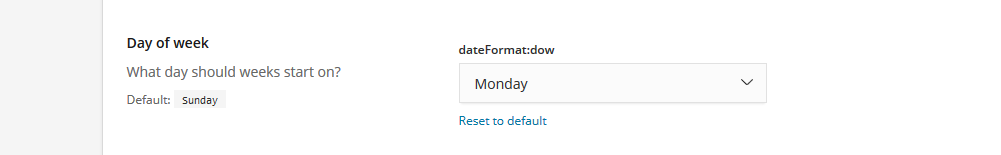 Rollups Day Selector Should Take In Account The Dateformatdow Advanced Setting · Issue 23998