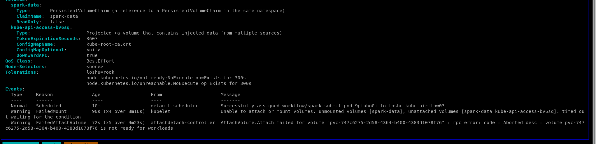 [BUG] attachdetach-controller AttachVolume.Attach failed for volume "pvc-xxx-xxx“ : rpc error ...
