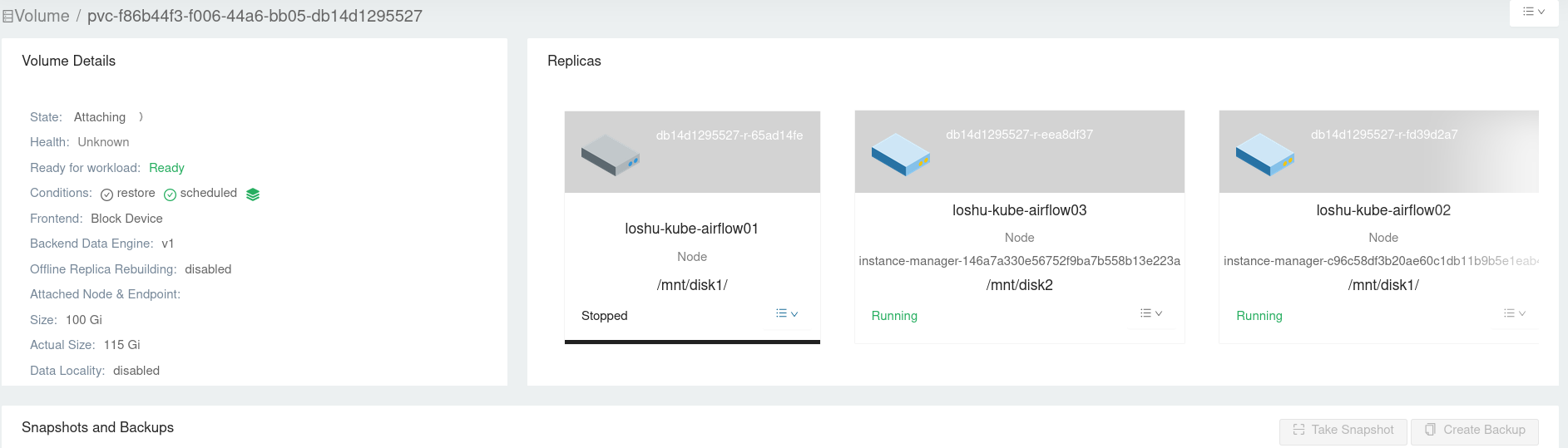 [BUG] attachdetach-controller AttachVolume.Attach failed for volume "pvc-xxx-xxx“ : rpc error ...
