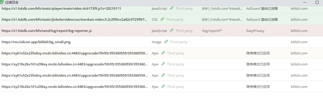 BiliBili anti-theft chain mechanism and Adguard Browser Extension stealth mode conflict · Issue ...