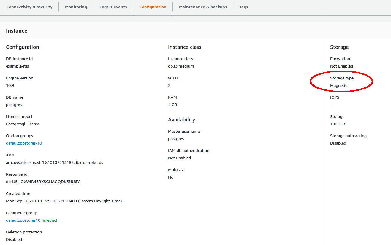 AWS::RDS::DBInstance - StorageType defaults to magnetic · Issue #177 · aws-cloudformation ...