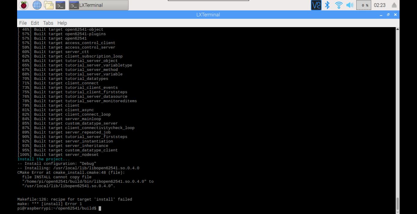 Single file distribution compilation terminated. · Issue #2855 · open62541/open62541 · GitHub