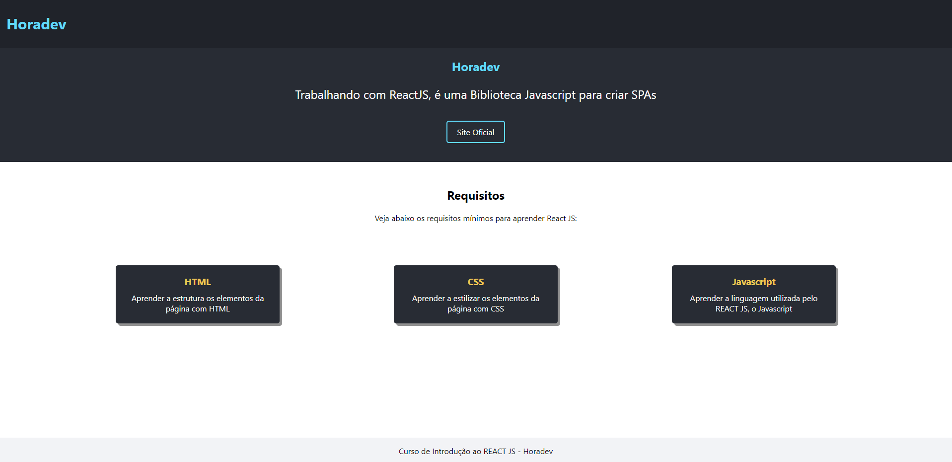 Github Uchoamasterprojetolandingpagereactjs Projeto De Uma Página Estilo Landing Page Em 