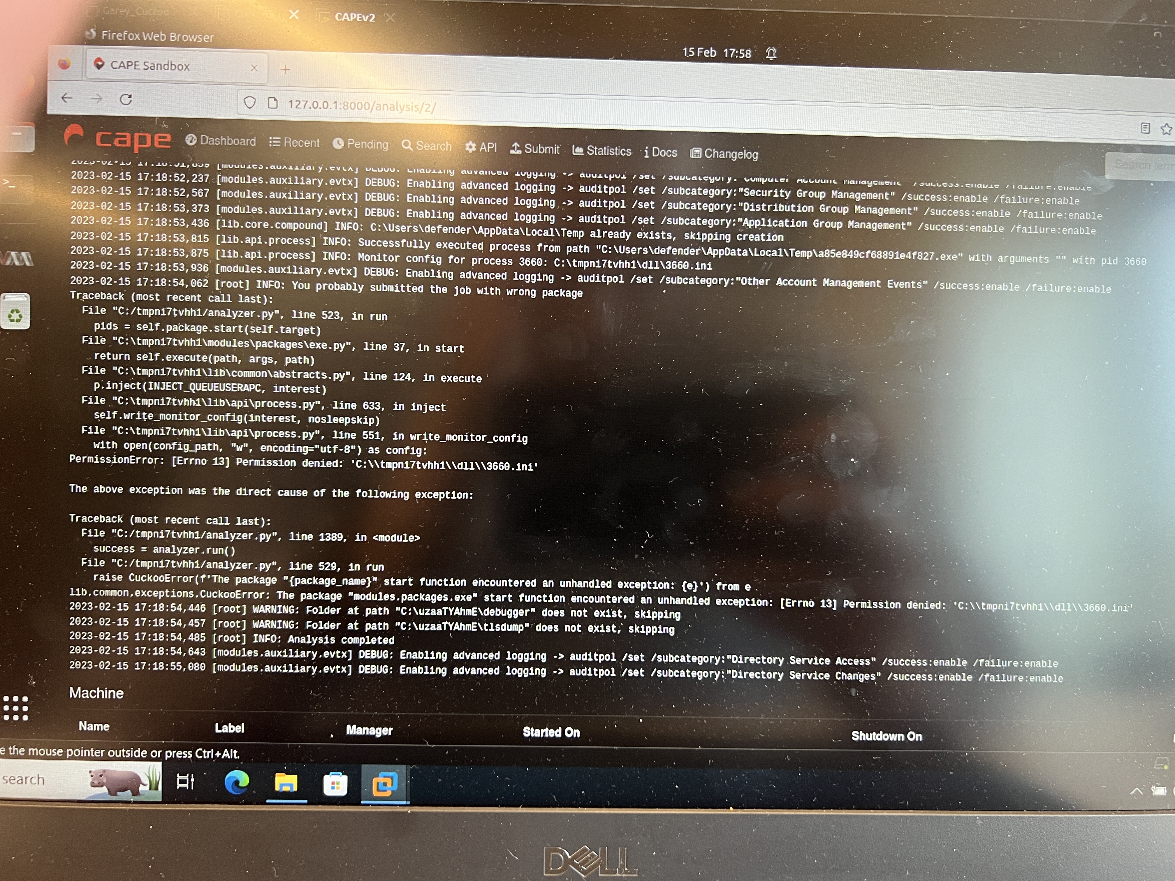 Packages Modules error · Issue #1371 · kevoreilly/CAPEv2 · GitHub