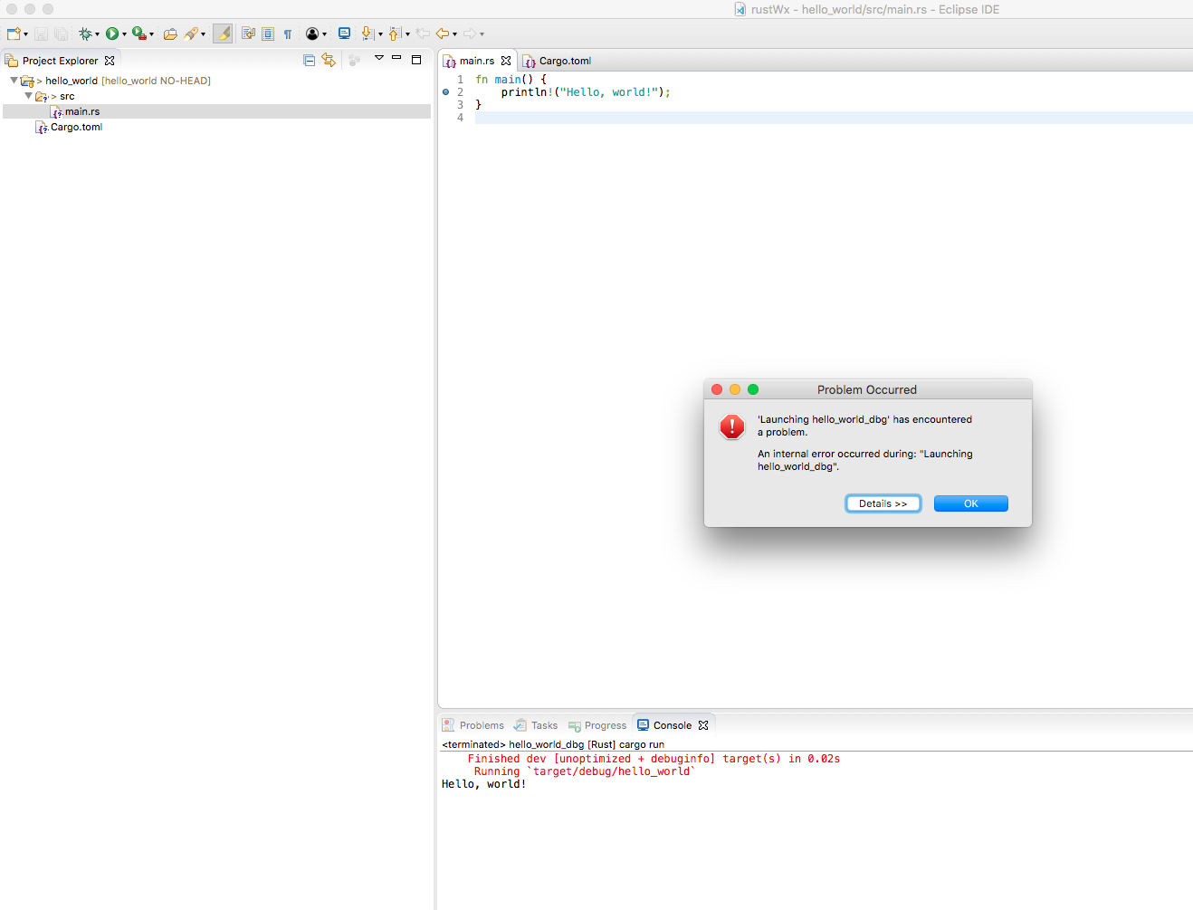 Unable to debug rust programs · Issue #93 · eclipse-corrosion/corrosion ...