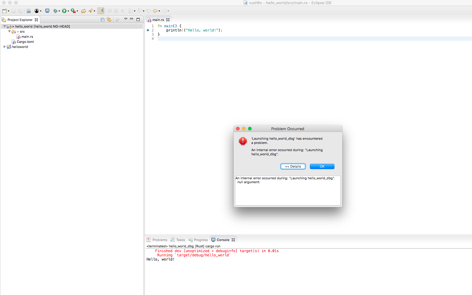 Unable to debug rust programs · Issue #93 · eclipse-corrosion/corrosion · GitHub