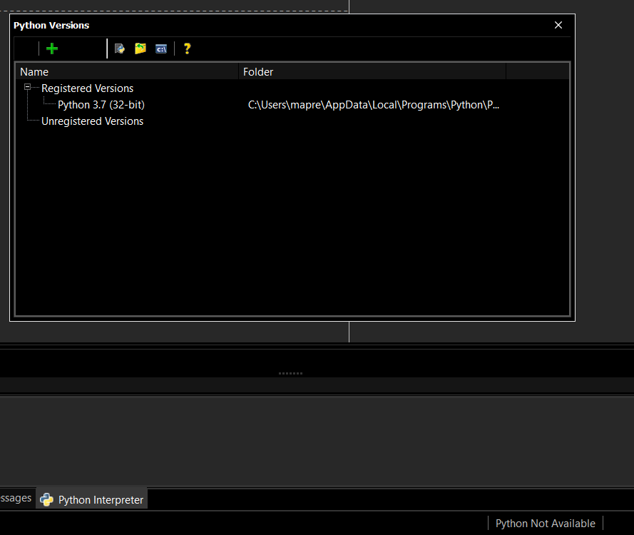 Pyscripter Will Show Python As a Registered Device but will not connect to it · Issue #957 ...