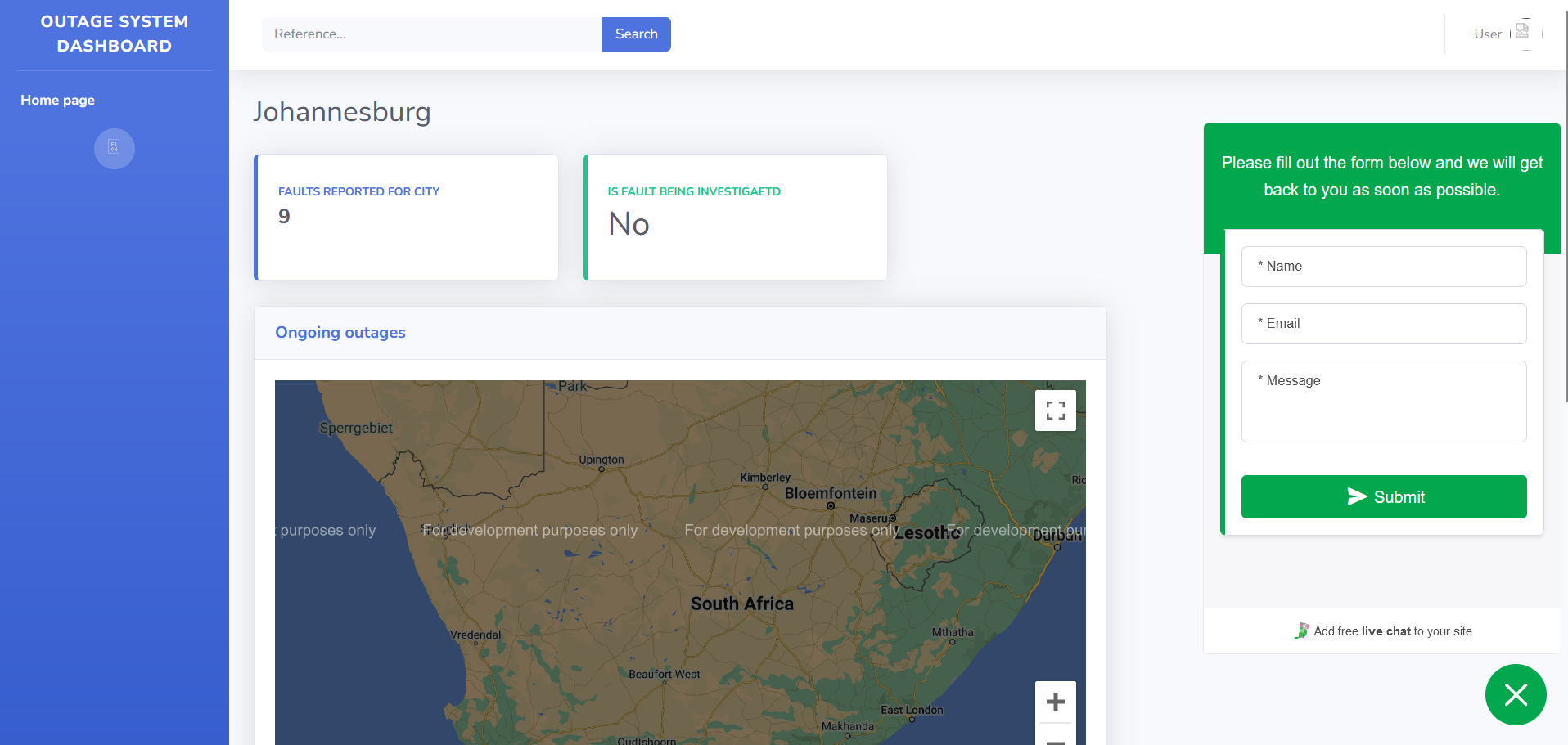 GitHub - Tshepo-14/Outage-system-2.0: A better UI/UX of the outage system