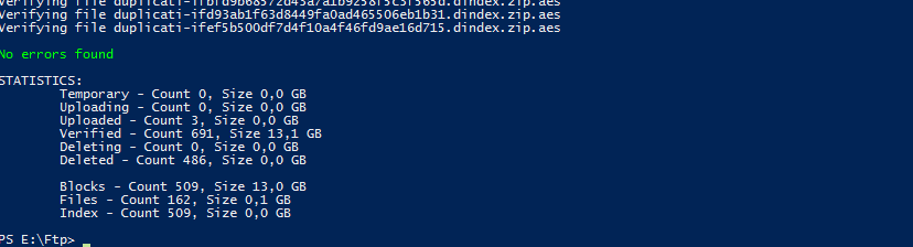 DuplicatiVerify.ps1 and false warnings · Issue #2989 · duplicati ...
