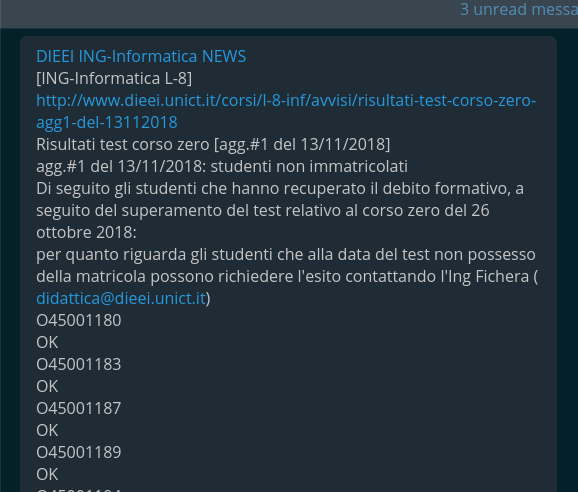 Improve scraping content in case of table · Issue #3 · UNICT-DMI/Telegram-UNICT-Bot · GitHub