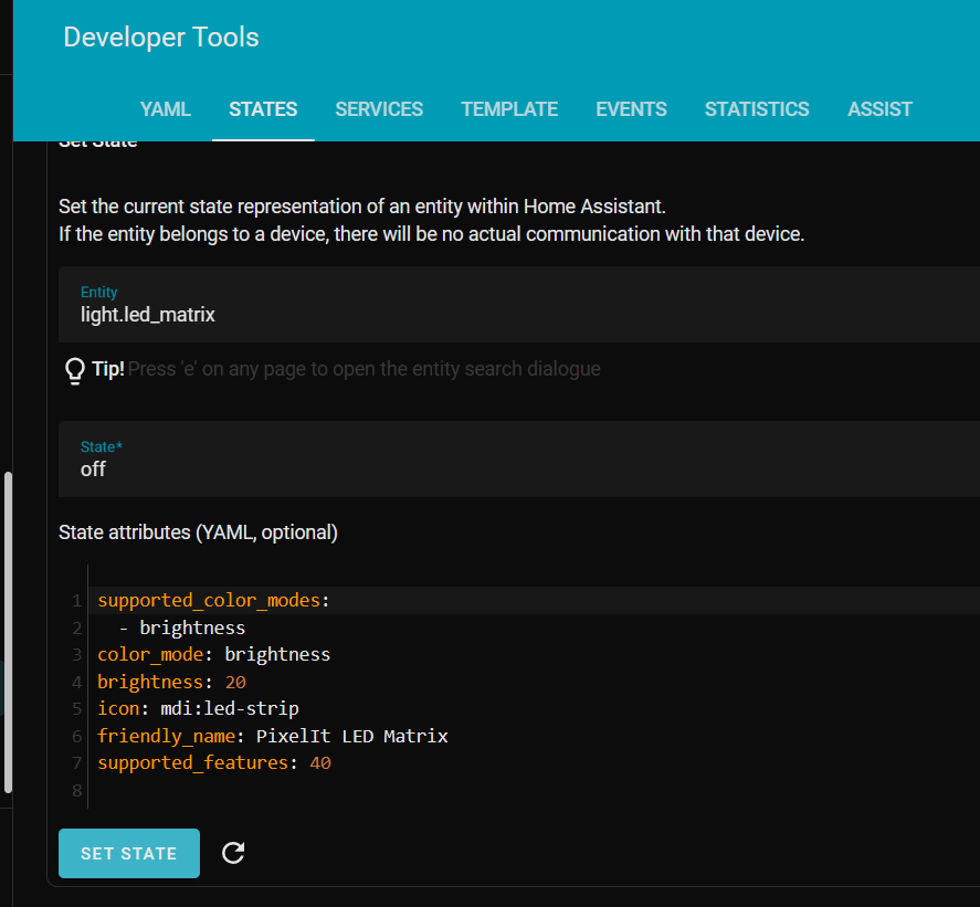 Unable to turn off LEDs · Issue #323 · pixelit-project/PixelIt · GitHub