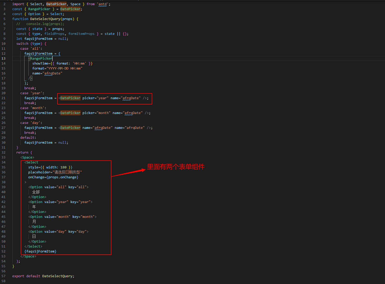 🧐ProTable搜索表单自定义后，请问怎么自定义查询表单的值？ · Issue #1489 · ant-design/pro ...