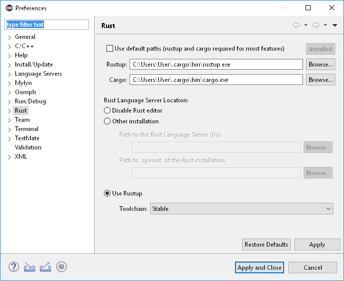 Rustup And Cargo Not Be Found At Their Default Locations On Windows 