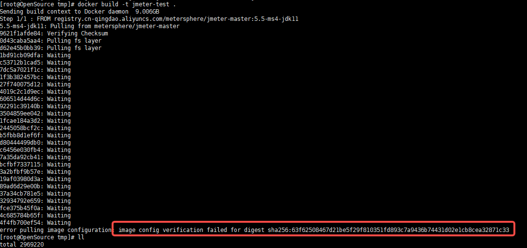 [BUG]根据MeterSphere Jmeter镜像生成新镜像时，镜像校验失败 · Issue #21573 · metersphere/metersphere · GitHub