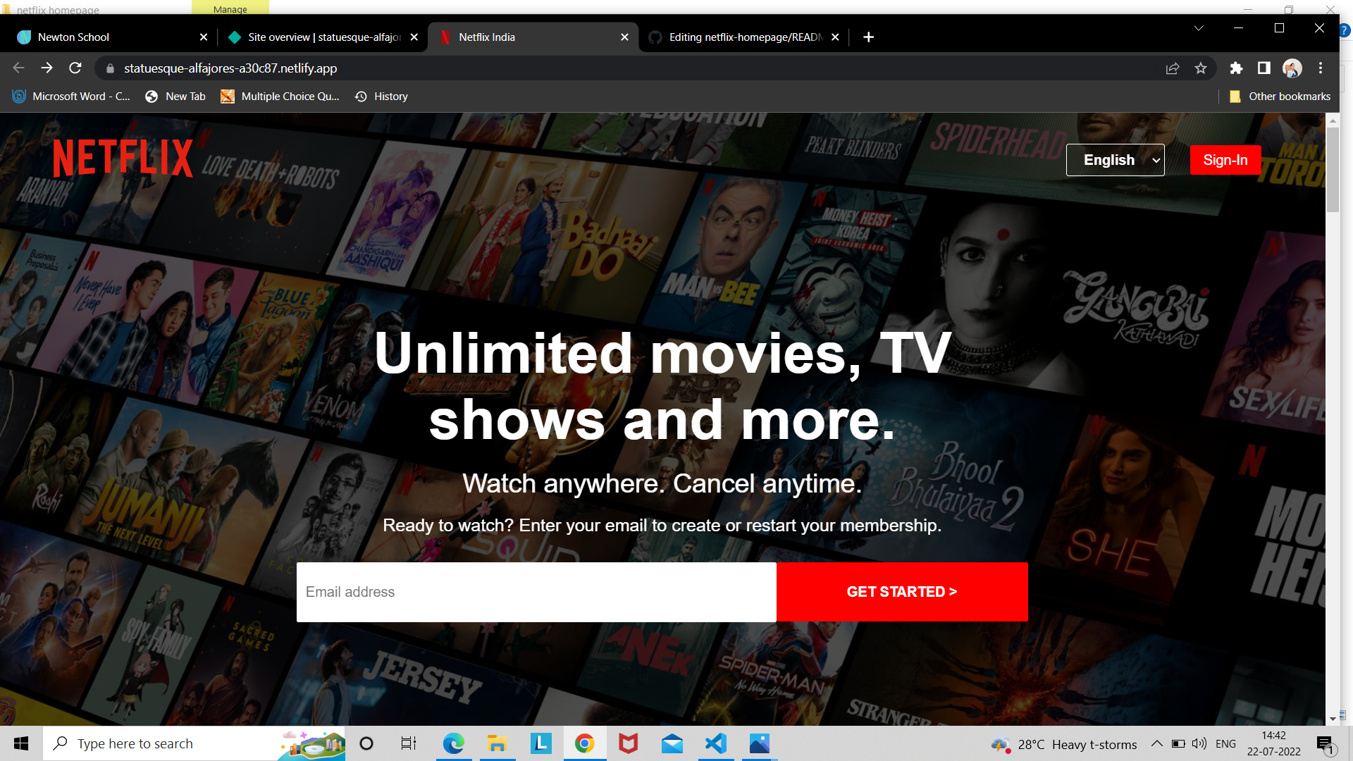 GitHub - jyotimishra05/netflix-homepage