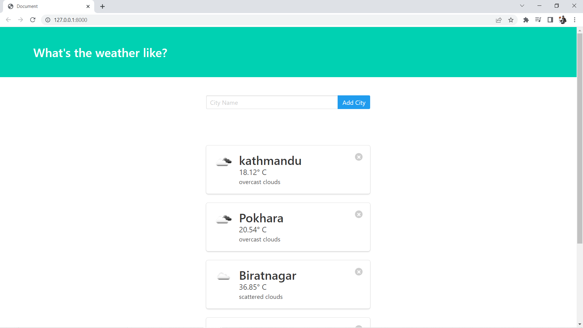Github Geek Anishweather App Web Application Created Using Django And Openweathermap Api