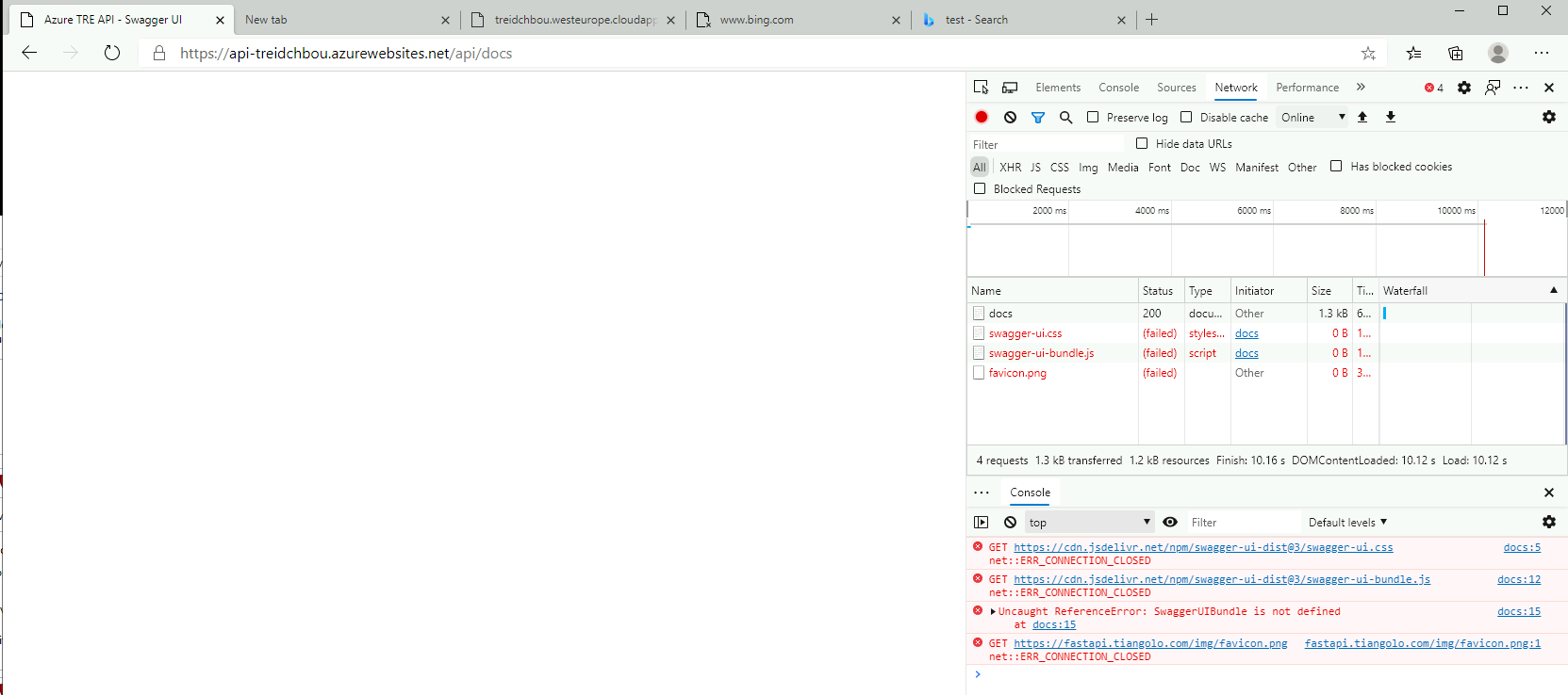 Swagger cdn blocked by firewall defaults · Issue #1212 · microsoft/AzureTRE · GitHub