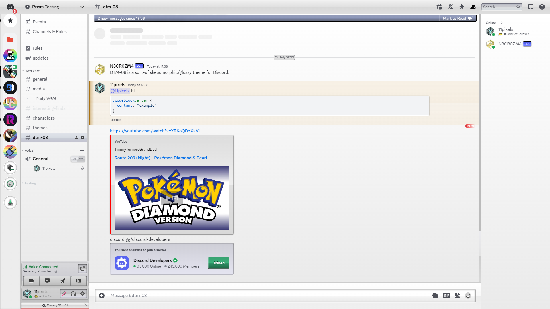 GitHub - XYZenix/DTM-08: A skeuomorphic and glossy theme for Discord