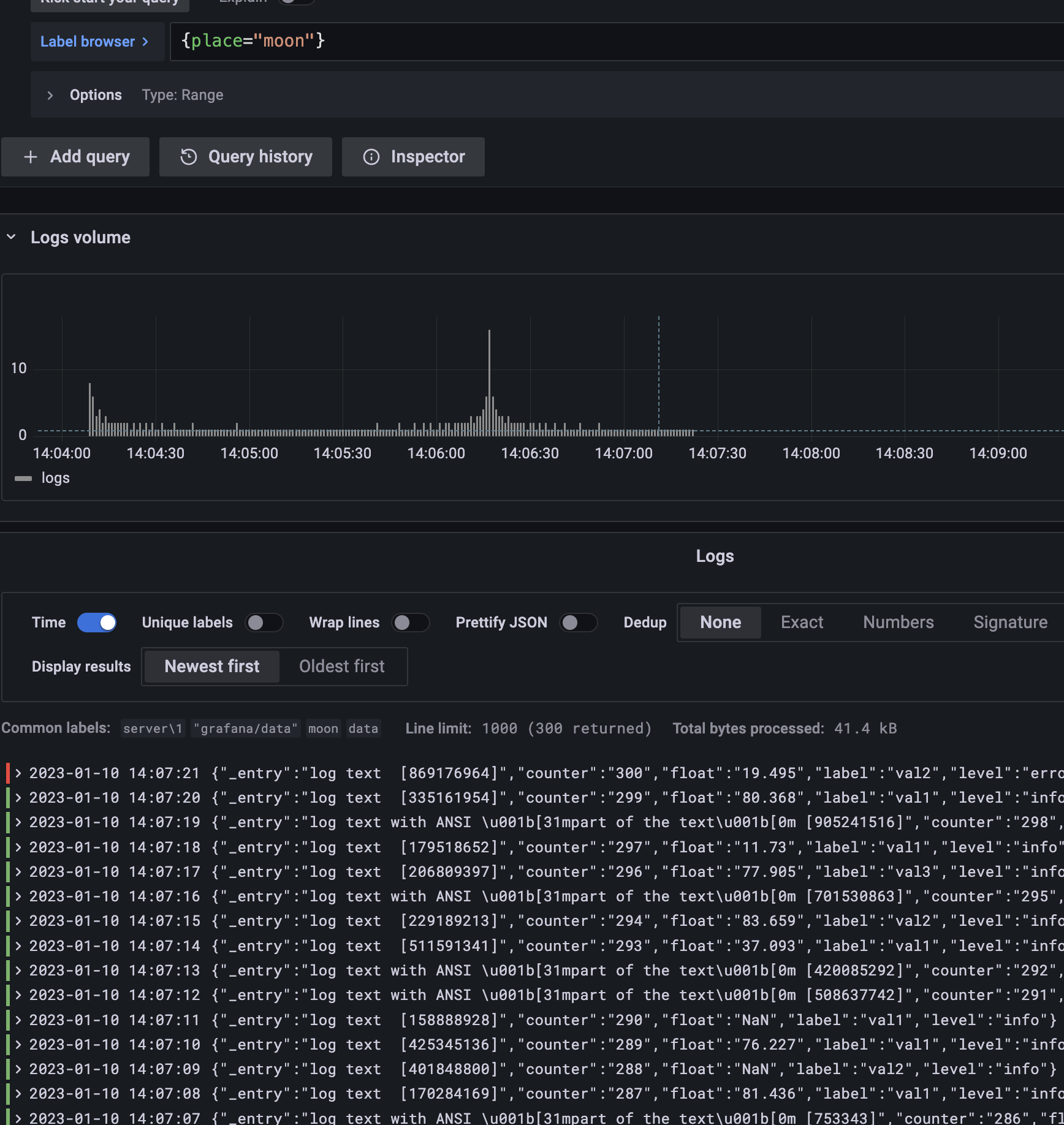 fullRangeLogsVolume was removed · Issue #61256 · grafana/grafana · GitHub