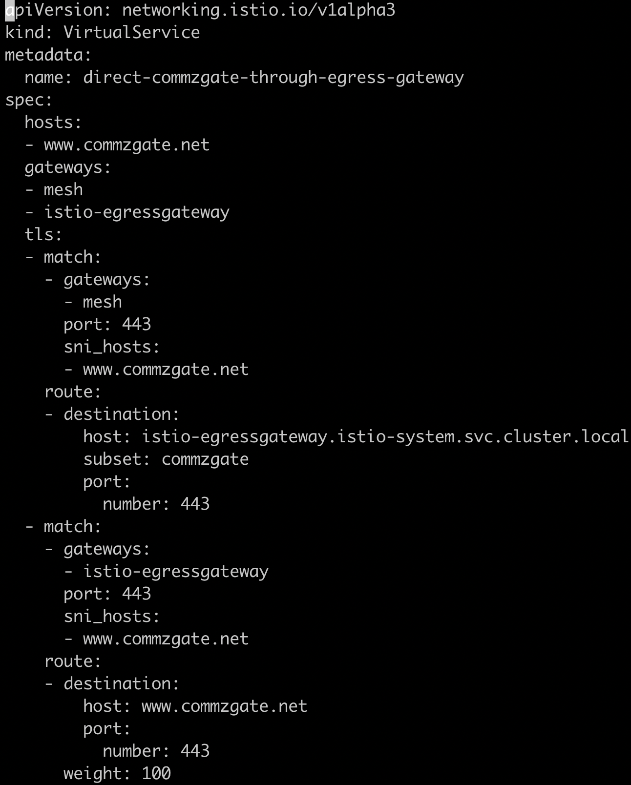 Istio Egress Gateway Open To All Even With Registeronly Mode · Issue