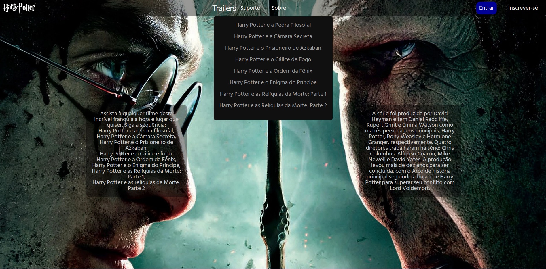 GitHub - Marcelo1201/Landing-Page---Harry-Potter: Landing-page com base em uma das maiores sagas ...