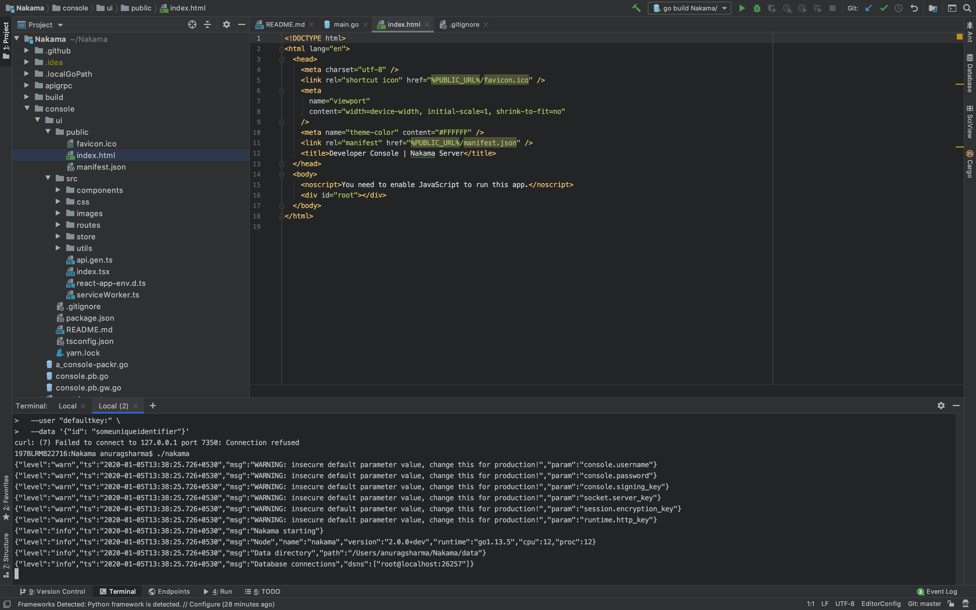 Not able to do CURL on local. · Issue #408 · heroiclabs/nakama · GitHub