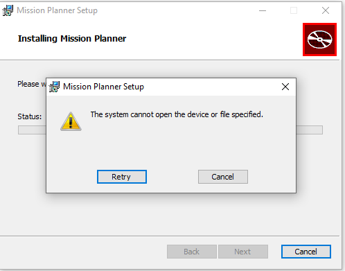 Mission Planner Msi not work · Issue #2266 · ArduPilot/MissionPlanner · GitHub