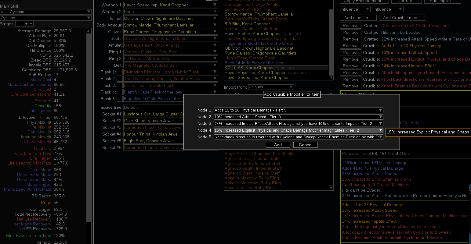 Crucible Mod not effecting calculation: Node 3 / 4 · Issue #6267 · PathOfBuildingCommunity ...