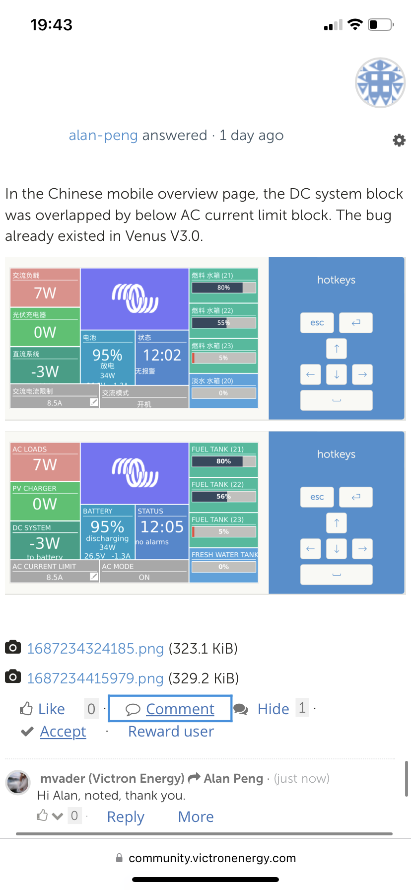 GUI: mobile overview issue with Chinese · Issue #1108 · victronenergy/venus · GitHub