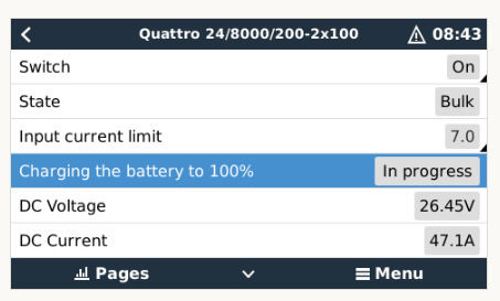 gui: s&w priority: hide the charge to 100% item · Issue #1130 · victronenergy/venus · GitHub