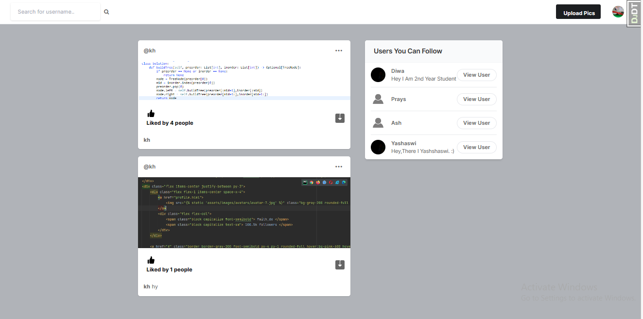 GitHub - akshayg147/Socialgram: This a Facebook clone created by me.