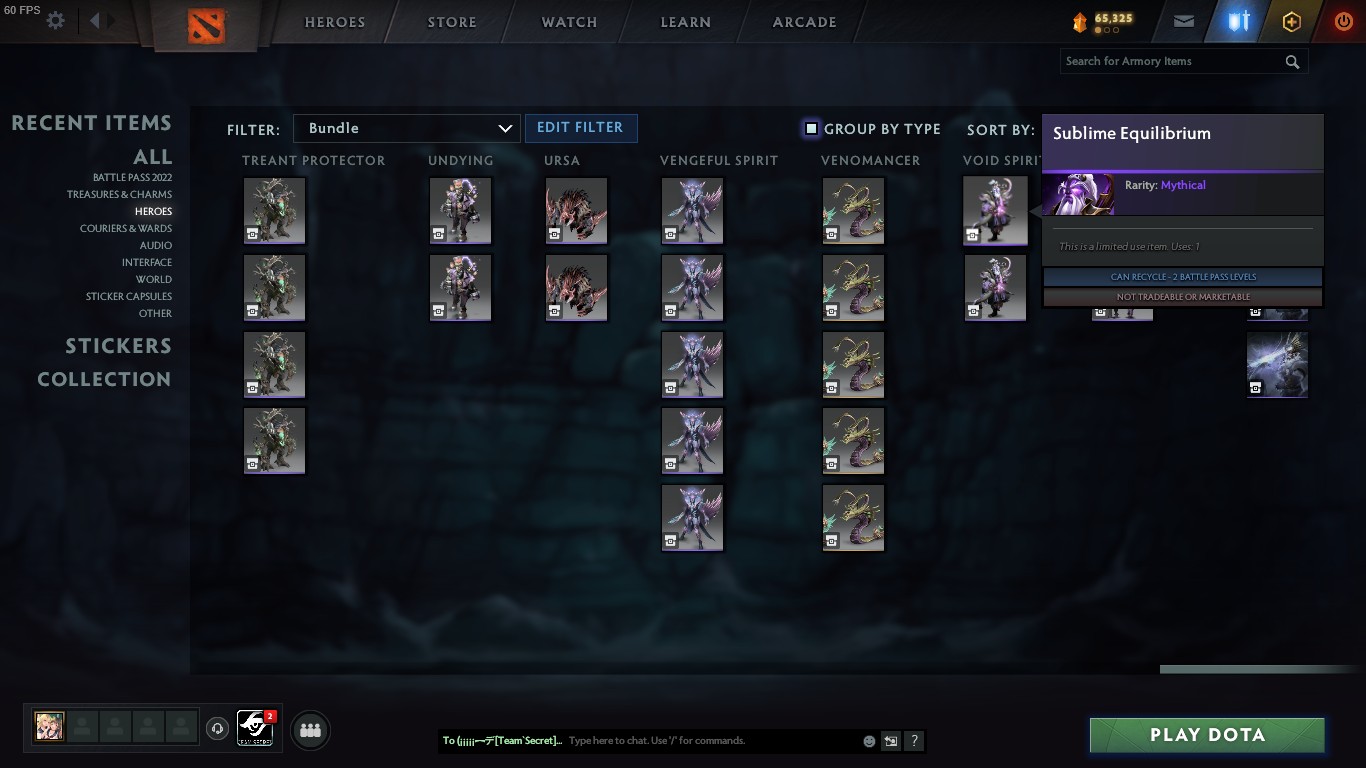 Dota 2 Cache Diretide 2022 Set AM, Treant, Void Spirit Still cant be gifted · Issue #6369 ...