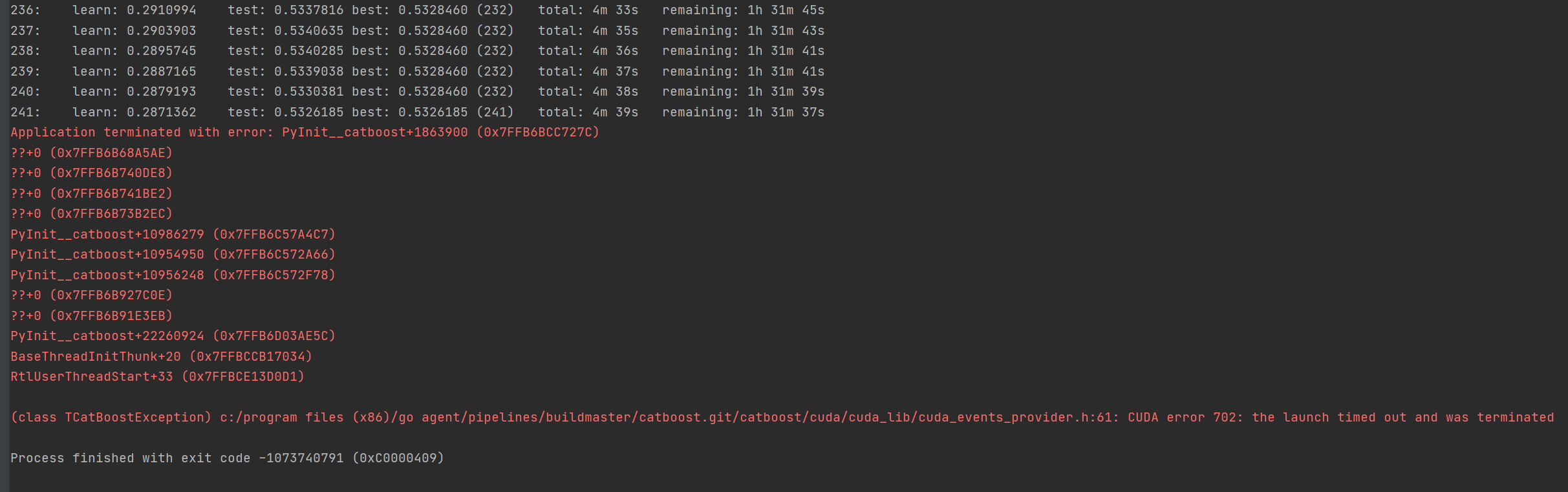 Training CatBoost on huge data crashes PC (2 x RTX3090 = 48GB VRAM full) · Issue #1530 ...