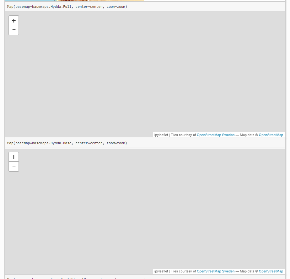 basemap=basemaps.Hydda.Full and Hydda.Base are gray · Issue #671 · jupyter-widgets/ipyleaflet ...