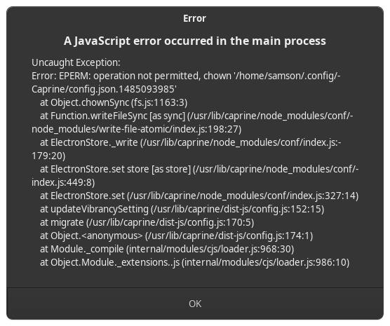 Cant open caprine · Issue #1292 · sindresorhus/caprine · GitHub