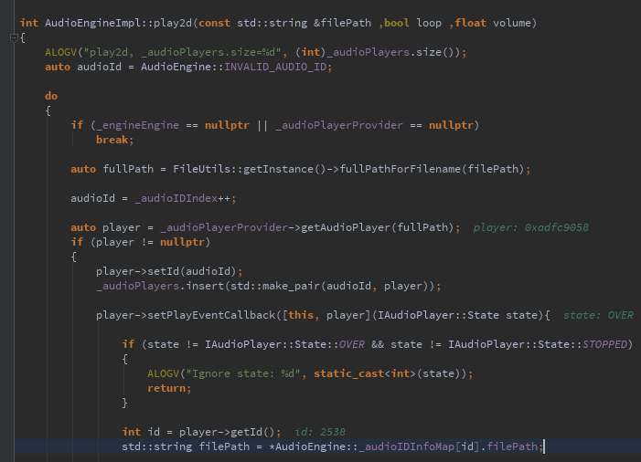 AudioEngineImpl::play2d Crash in current v3 branch · Issue #17922 · cocos2d/cocos2d-x · GitHub