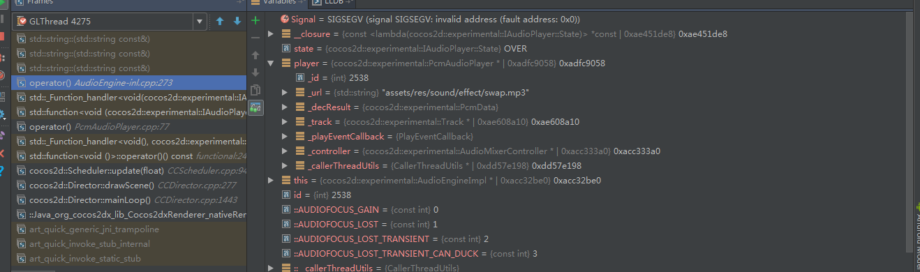 AudioEngineImpl::play2d Crash in current v3 branch · Issue #17922 · cocos2d/cocos2d-x · GitHub