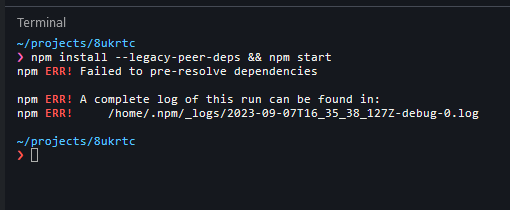 Failed to pre-resolve dependencies on npm install · Issue #1173 · stackblitz/webcontainer-core ...