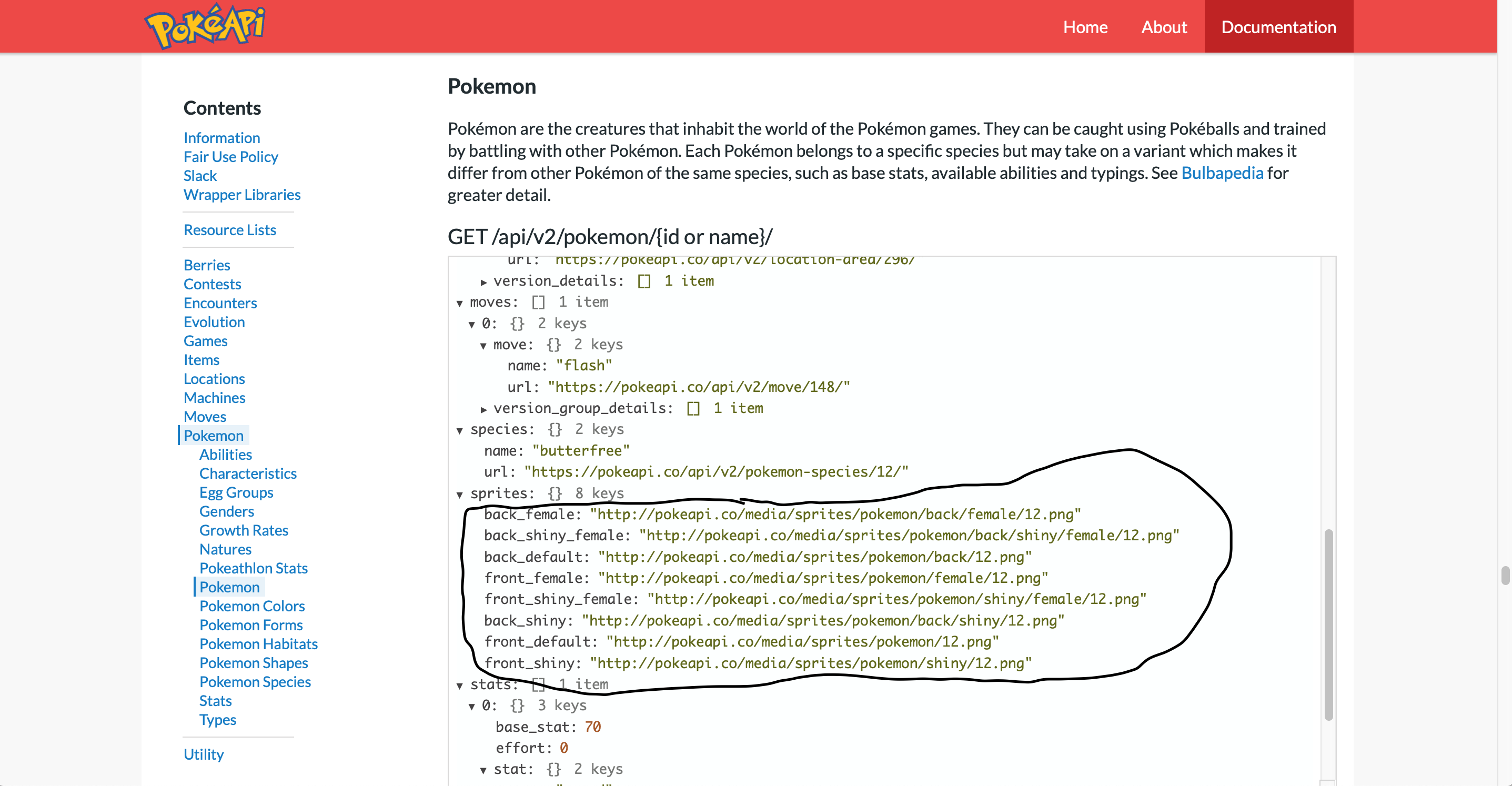 Differing url for sprites in the API vs. what's shown in documentation ...