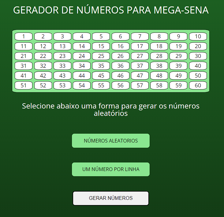GitHub - devmarcosgarcia/gerador-mega: Gerador de números aleatorios da MegaSena