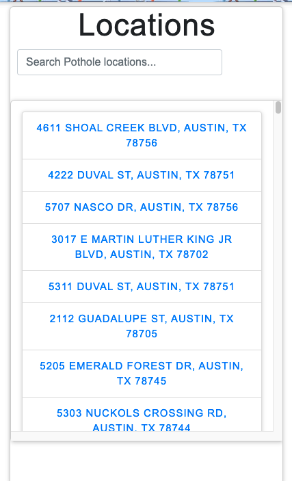 GitHub - rmwillow/googlePotholes