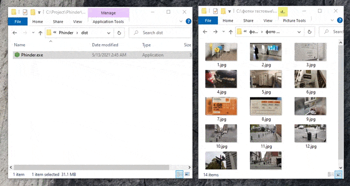 GitHub - kirevdokimov/Phinder: Tool to pick your favorite photos from huge photoshoot ...